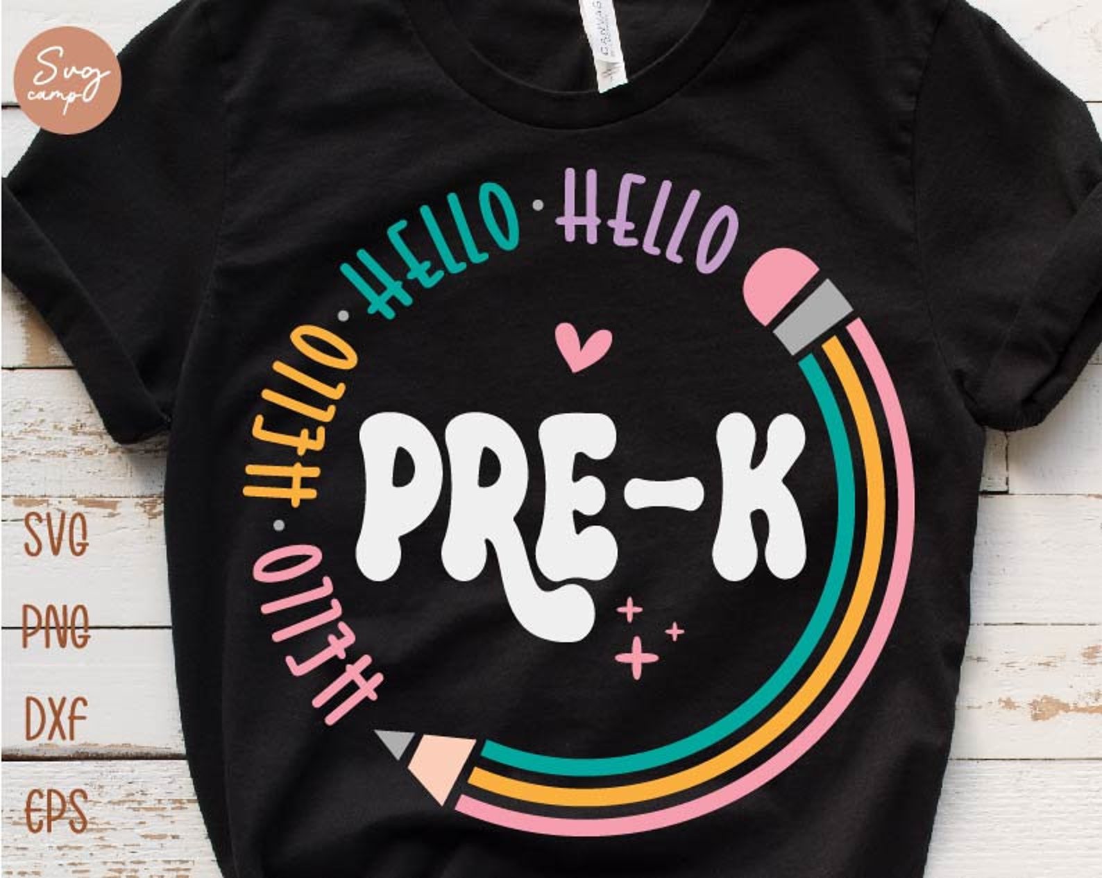 Hello Pre-k Svg First Day of School Svg Pre K Svg Pencil - Etsy