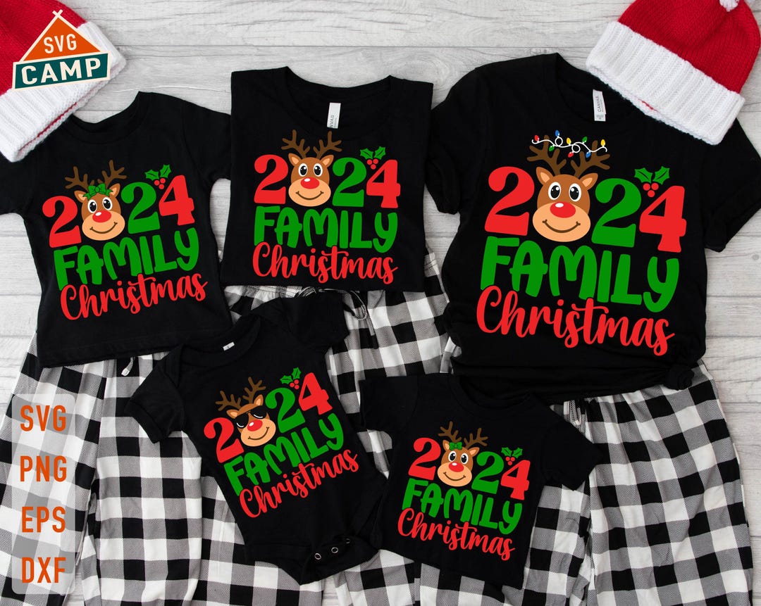 Reindeer Family Christmas Svg, Family Christmas 2024 Svg, Christmas ...