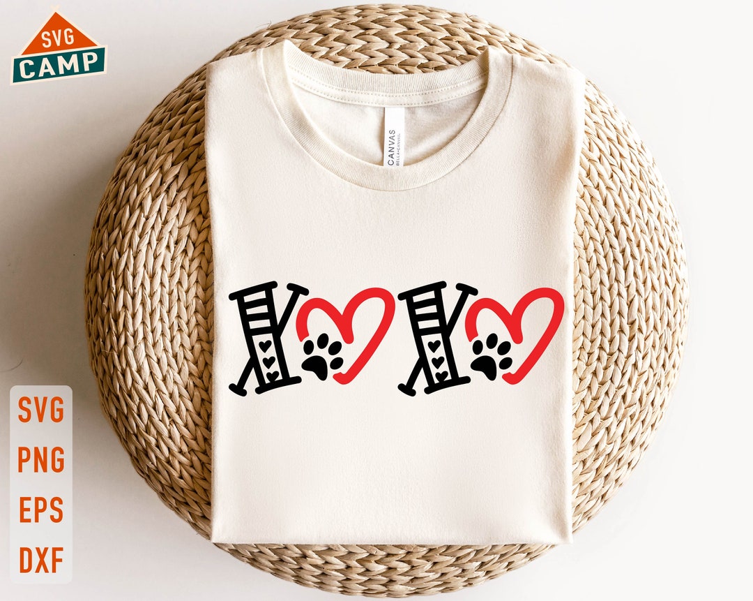 XOXO Paw Print Svg, Valentine's Day Svg, Funny Valentine Svg, Dog Mom ...