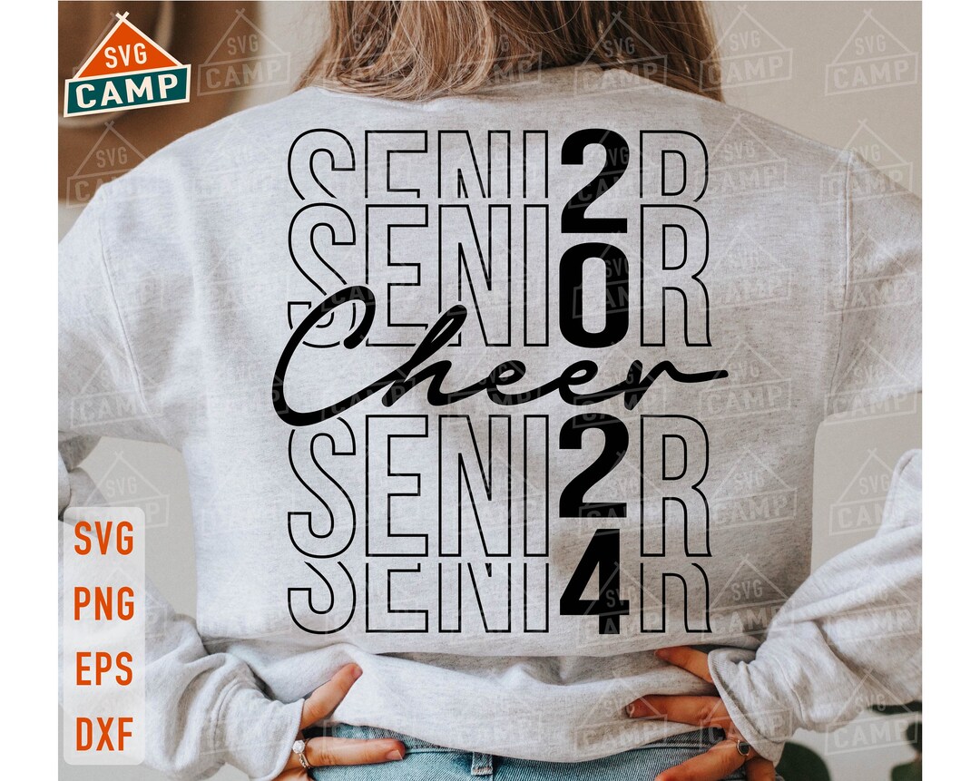Cheer Senior 2024 svg, Clase de 2024 svg, Senior 2024 svg, Graduación ...