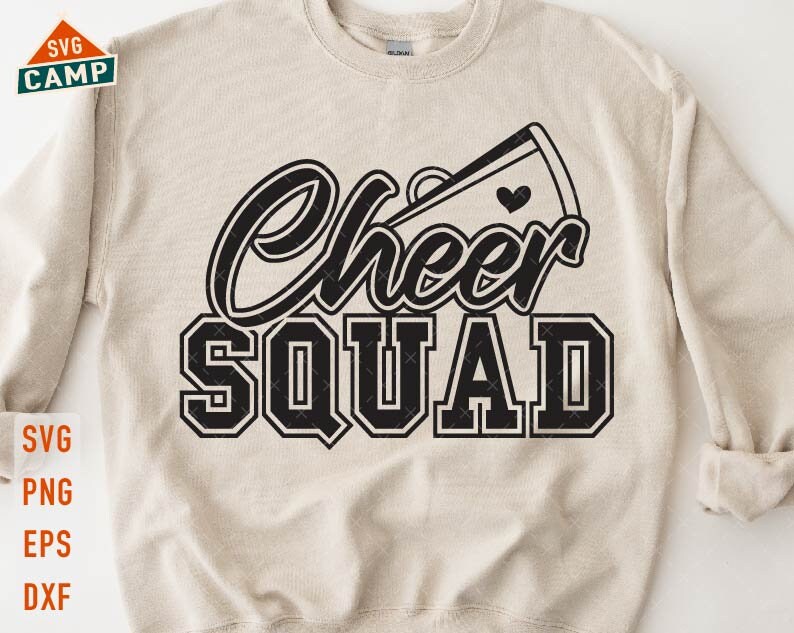 Cheer Squad Svg Cheerleader Svg Megaphone Svg Cheer Mom - Etsy