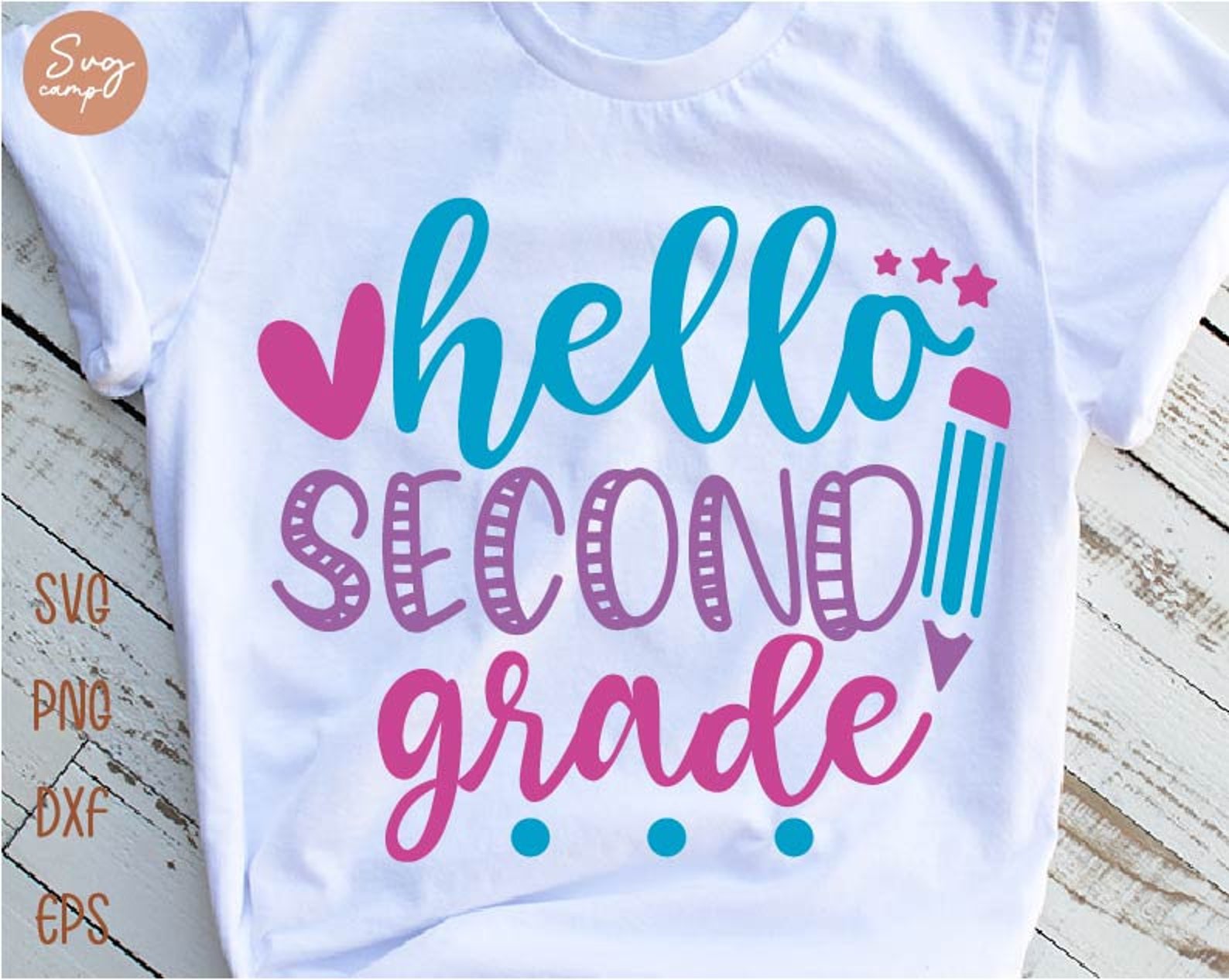 Hello Second Grade Svg 2nd Grade Svg Back to School Svg - Etsy