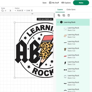 ABCD Learning Rocks Svg, Teacher Rock Svg, Teach Love Inspire, Teacher ...