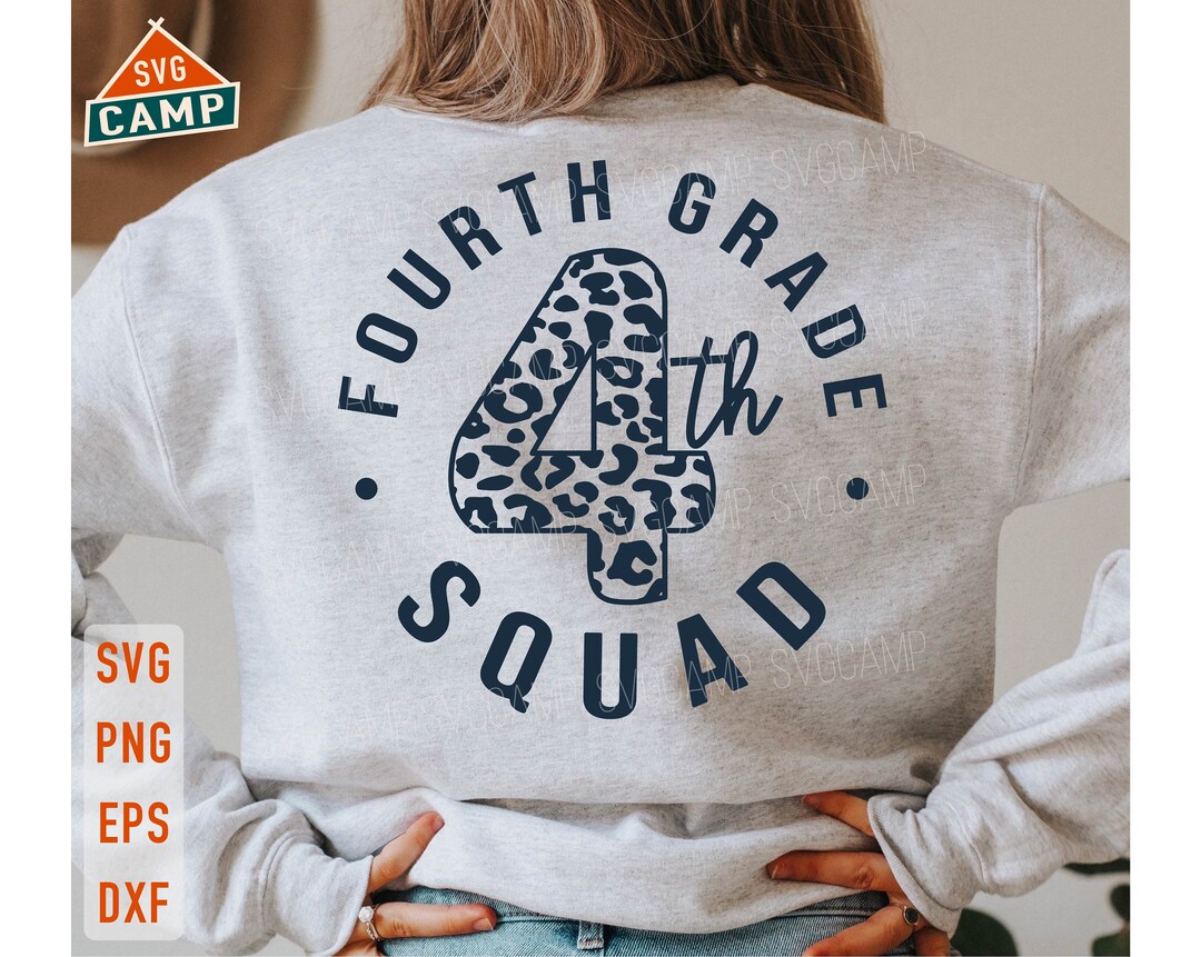 4th Grade Squad Svg, First Day of School Svg, 4th Grade Teacher, Fourth ...