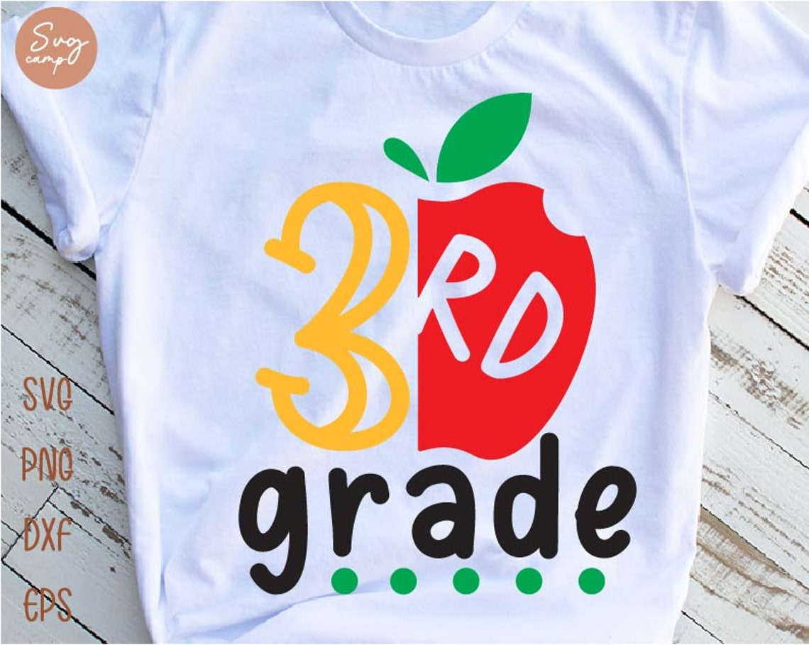 3rd Grade Svg Third Grade Svg Back to School Svg First Day - Etsy