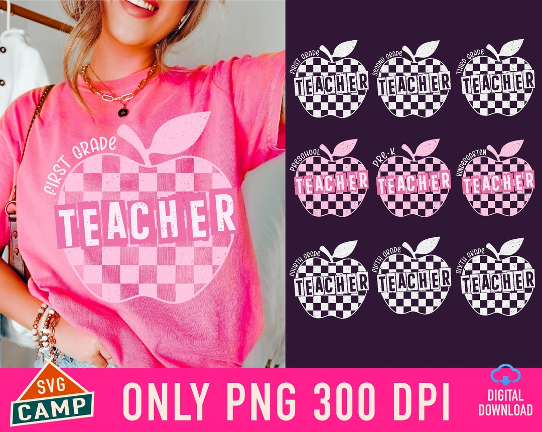 Back to School Teacher Bundle Png, Back to School Png, First Day of ...
