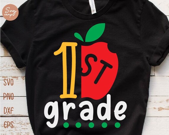 1st Grade Svg First Grade Svg Back to School Svg First Day - Etsy