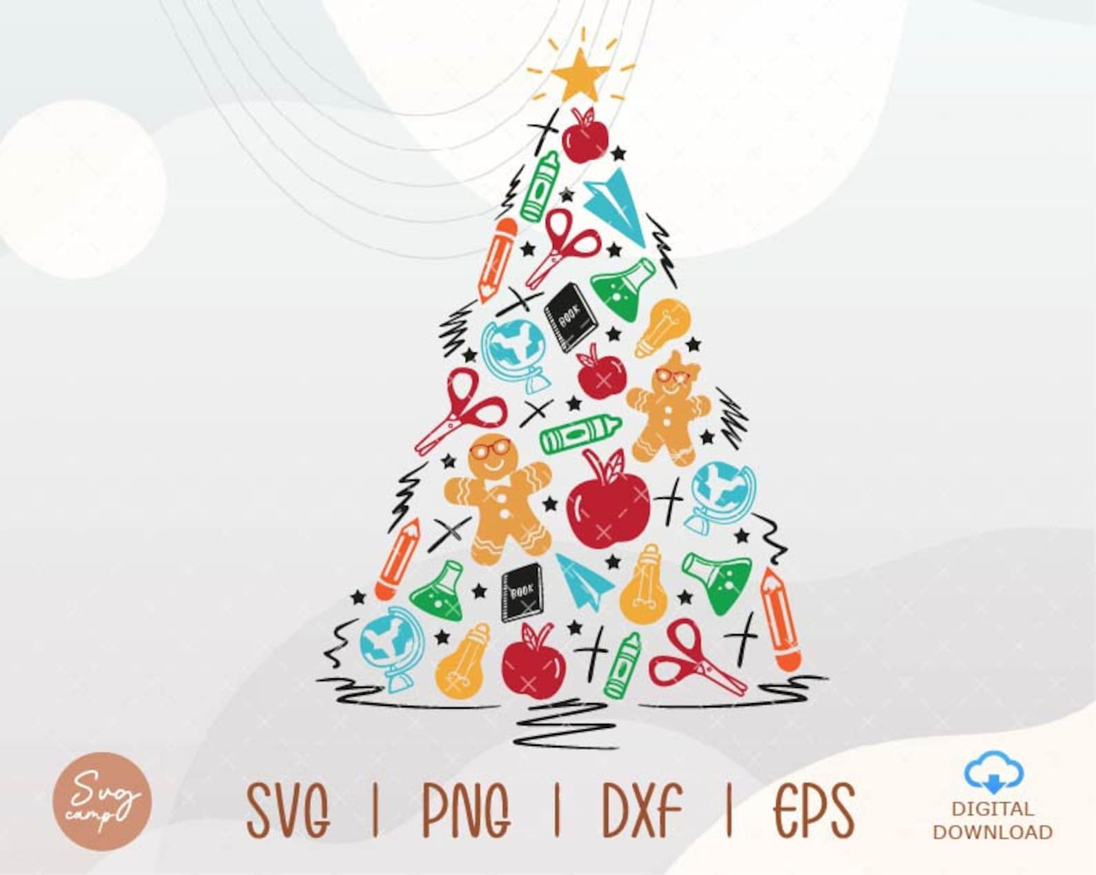 Teacher Christmas Tree Svg Teacher Christmas Svg Christmas - Etsy