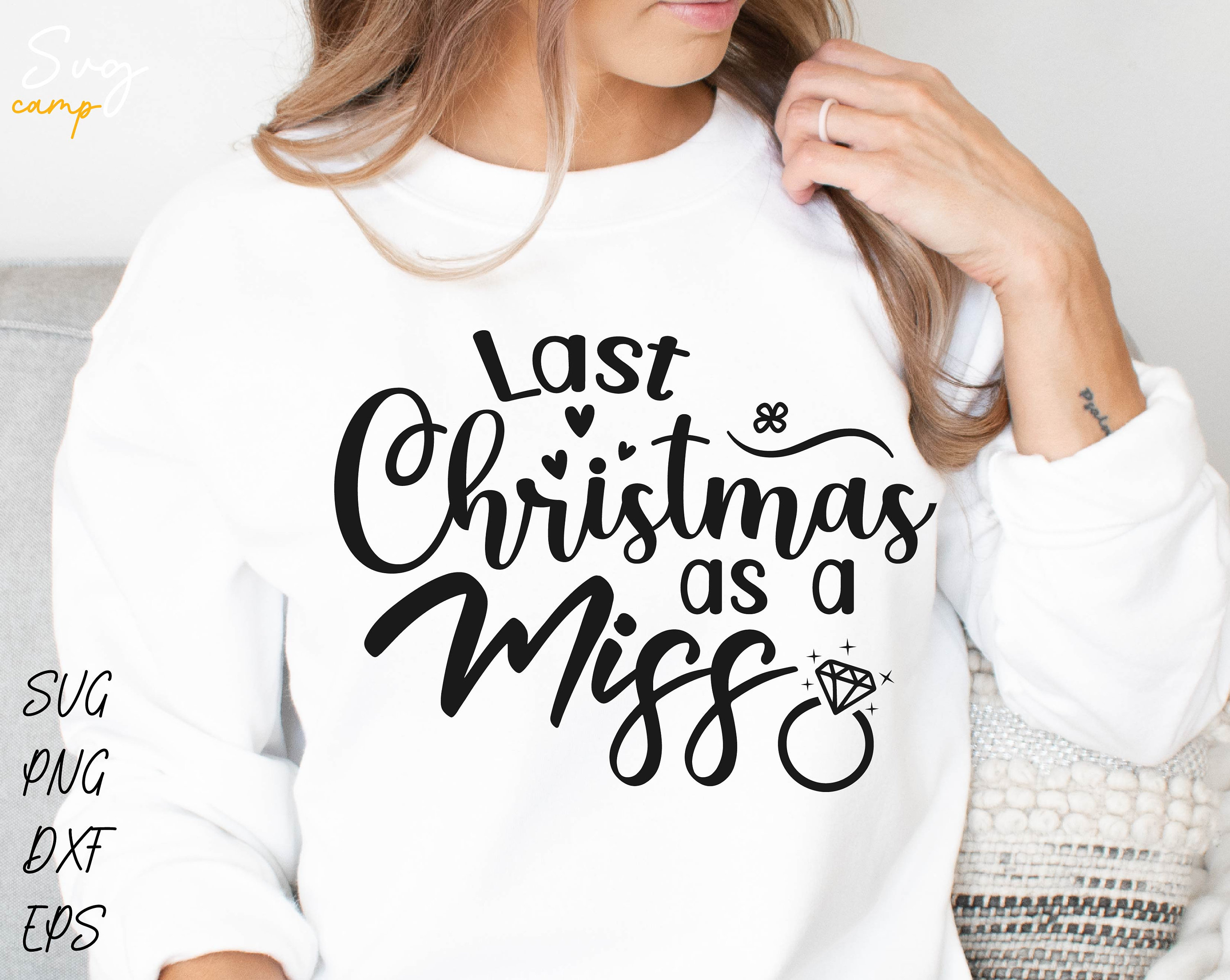 Last Christmas as a Miss Svg Christmas Bride Svg Merry - Etsy