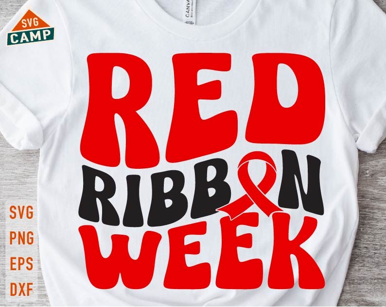 Red Ribbon Week Svg No to Drugs Svg Red Ribbon Week Svg No - Etsy