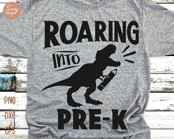 Roaring Into Pre-k Svg First Day of School Svg Back to - Etsy