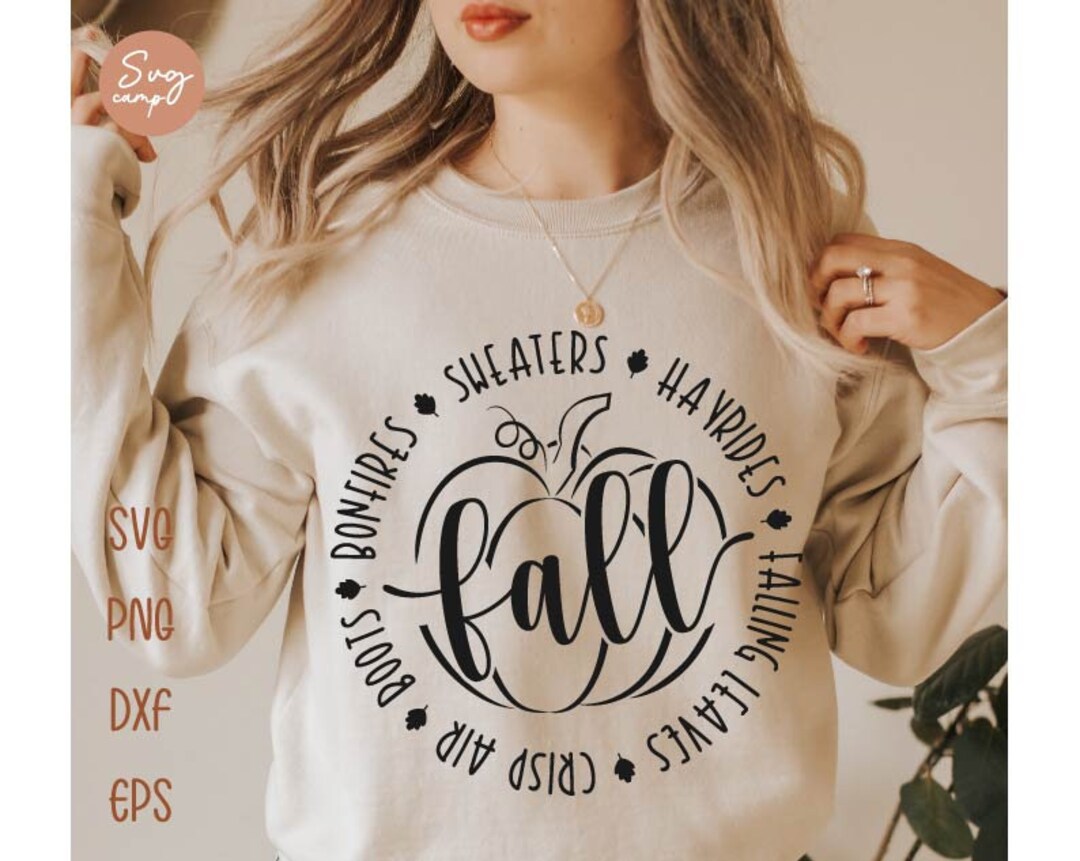 Fall Things Circle Svg, Fall Svg, Thanksgiving Svg, Hello Fall Svg ...