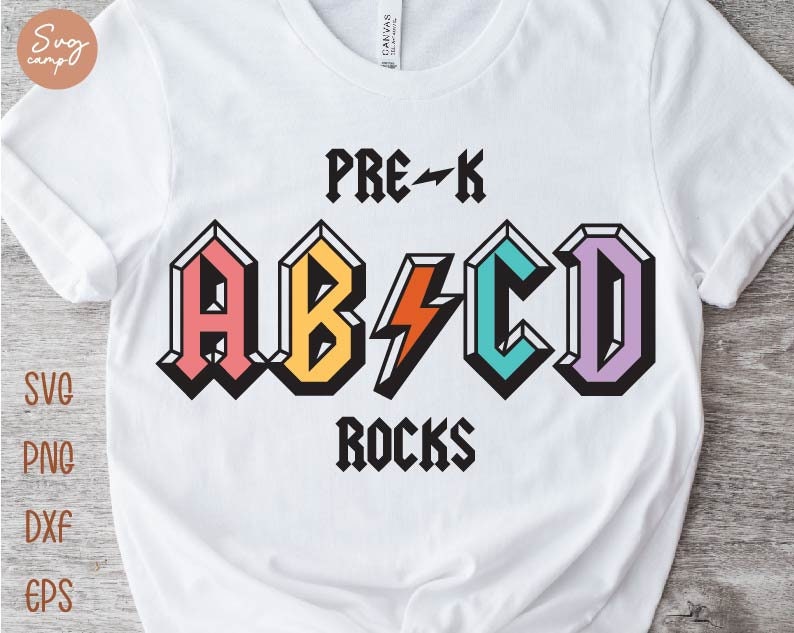 Pre-k Rocks Svg First Day of School Svg Pre K Svg Back to - Etsy