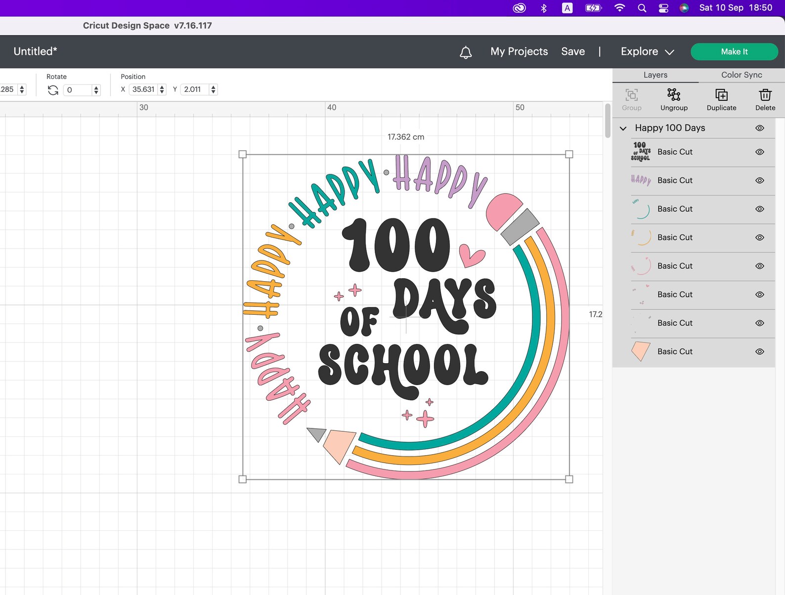 Happy 100 Days of School Svg 100 Days of School Svg School - Etsy