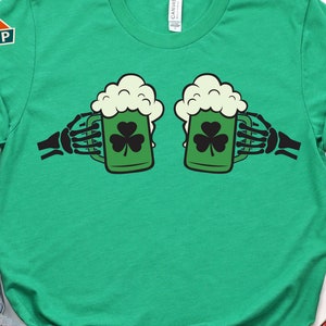 Skeleton Shamrock Drinking Svg, Skeleton St Patricks Svg, Funny St ...