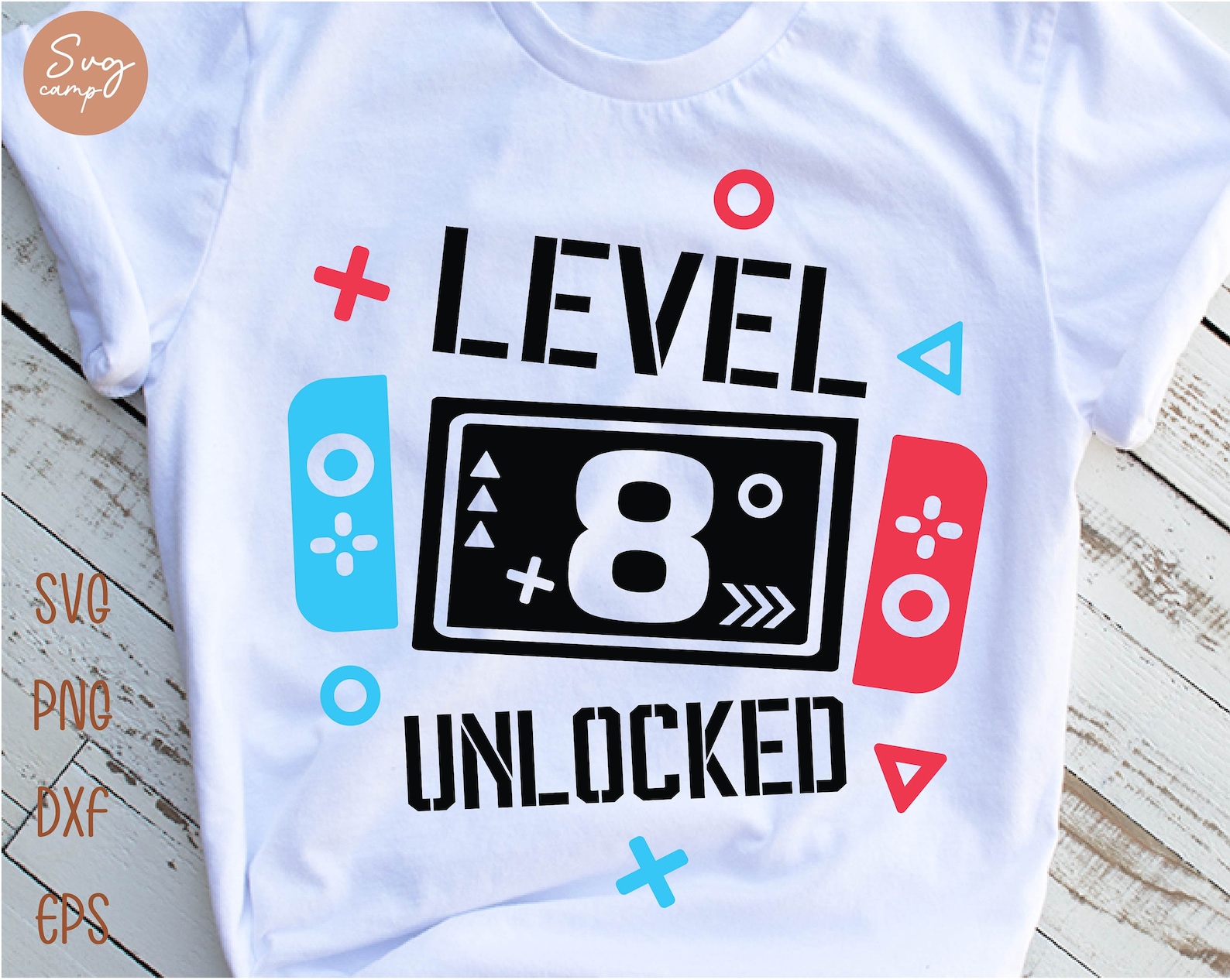 Level 8 Unlocked Birthday Svg 8th Birthday Boy Gamer Svg 8 - Etsy