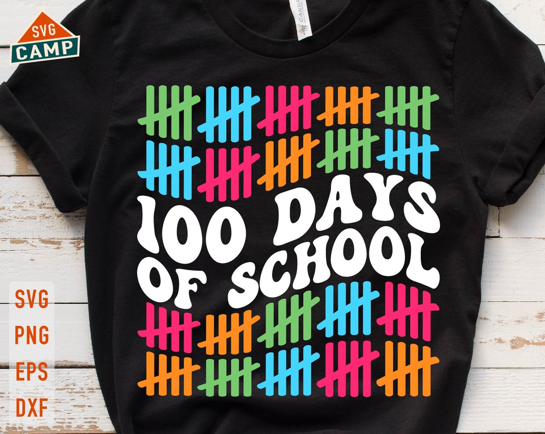 100 Days of School Svg, Happy 100 Days of School Svg, School 100th Day ...
