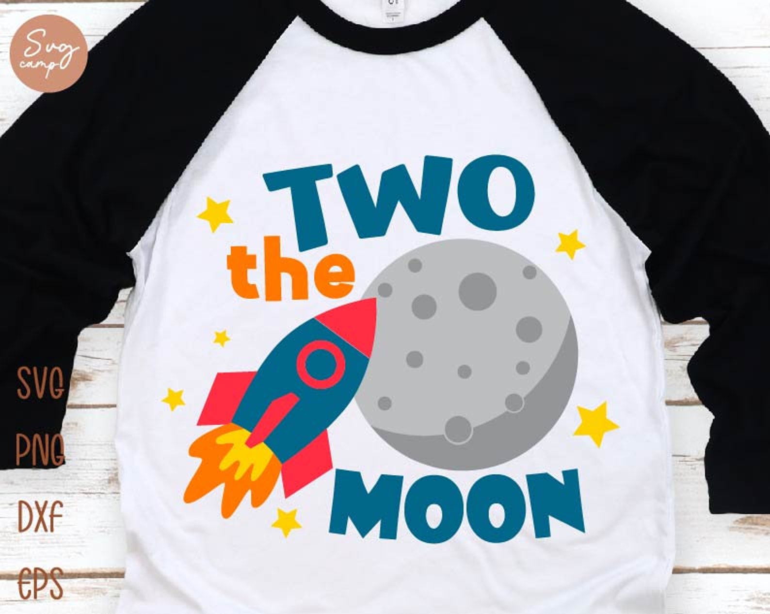 Two the Moon Svg 2nd Birthday Svg Two Birthday Svg Second - Etsy