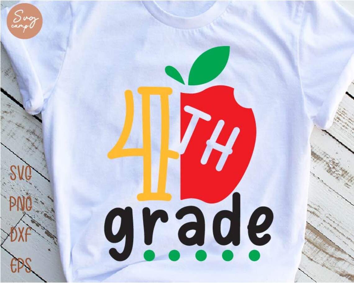 4th Grade Svg Fourth Grade Svg Back to School Svg First Day - Etsy