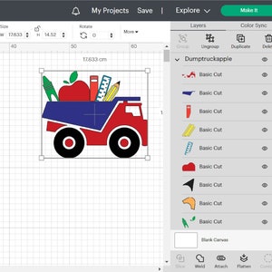 School Dump Truck Svg, Back to School Truck Svg, Dump Truck Svg, School ...