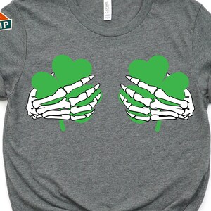 Shamrock Hand Skeleton Svg, Skeleton St Patricks Svg, Funny St Patricks ...