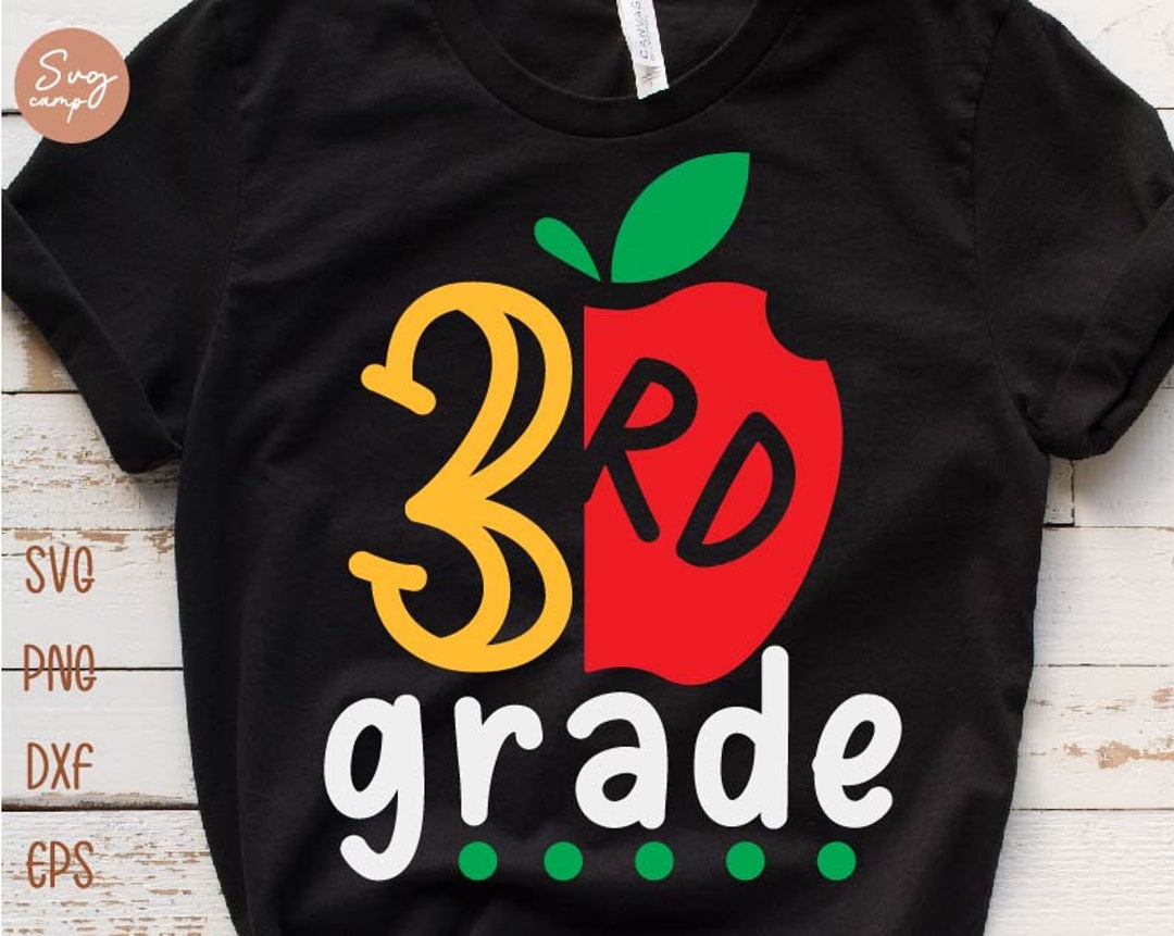 3rd Grade Svg, Third Grade Svg, Back to School Svg, First Day of School ...
