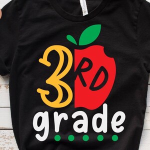 3rd Grade Svg, Third Grade Svg, Back to School Svg, First Day of School ...