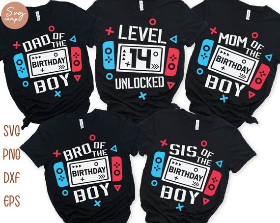 Level 14 Unlocked Birthday Family Svg Bundle 14th Birthday - Etsy