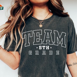 Team Fifth Grade Svg, 5th Grade Svg, First Day of School Svg, Back to ...