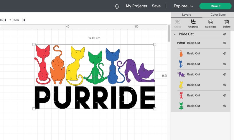 Pride Cat Colorful LGBT Purride Svg Happy Purride Svg Gay - Etsy
