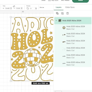 Adios 2024 Hola 2025 Svg, Happy New Year Svg, Feliz Ano Nuevo 2025 Svg, Hola 2025 Svg, Spanish ...