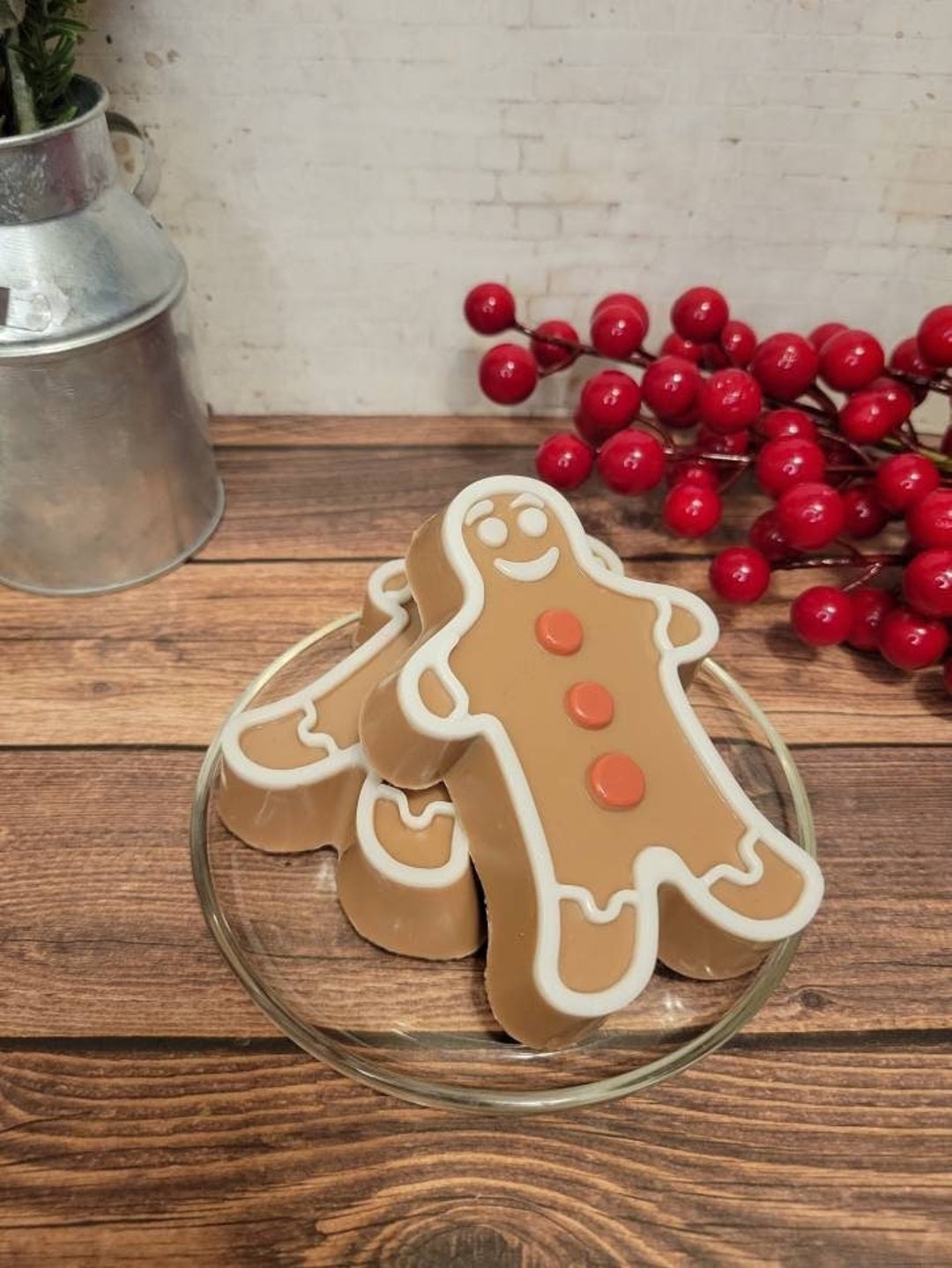 Gingerbread Man Hand Soap 3 Oz Christmas Holiday Themed - Etsy