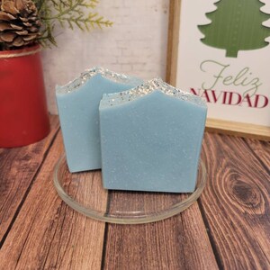 Snow Day Cold Process Body Soap Bar (vegan) (4.5 Oz) Handmade Small ...