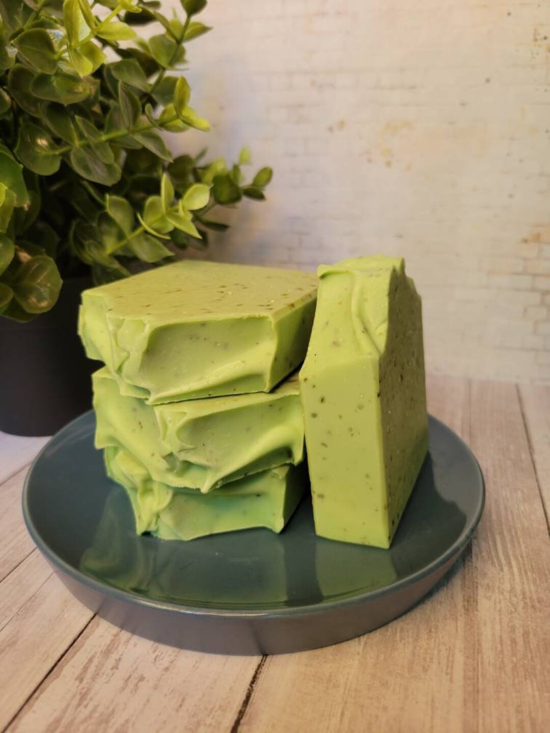 Green Tea and Cucumber Cold Process Body Soap Bar With Real Green Tea ...