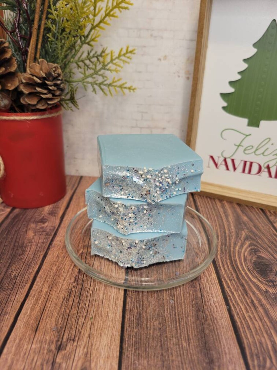 Snow Day Cold Process Body Soap Bar (vegan) (4.5 Oz) Handmade Small ...