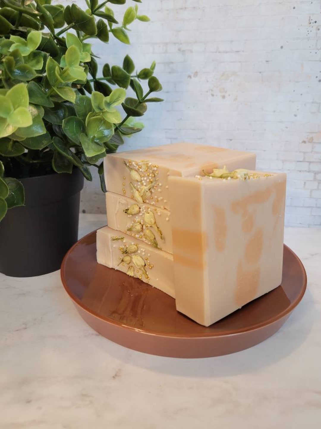 Apricot Freesia Cold Process Body Soap Bar (vegan) (4.5 Oz) Handmade ...