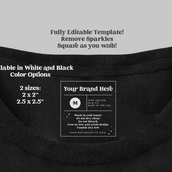 Tagless Shirt Labels - Etsy