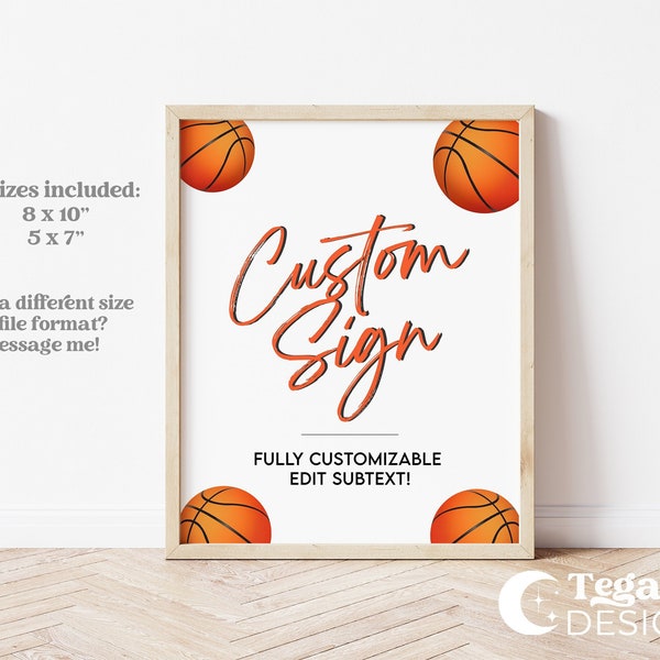 Basketball Party Decor - Etsy