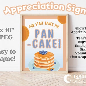 Pancake Breakfast Signs | Staff Takes the Pancake | Breakfast Foods ...