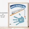 My Dad Rocks Father's Day Gift Present Hand Print Art DIY Craft Dad ...