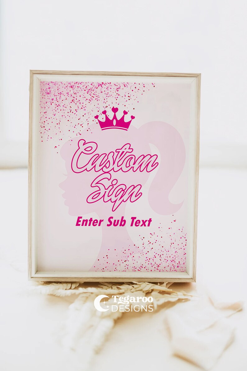 Dolly Doll Glitter Food Tents | Food Labels | Buffet Table | Come on ...