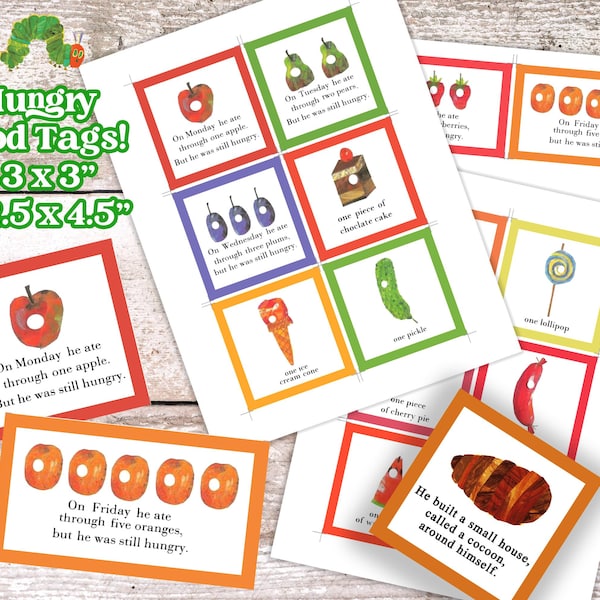 Very Hungry Caterpillar Printable - Etsy