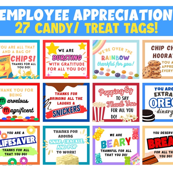 Staff Appreciation Printables - Etsy