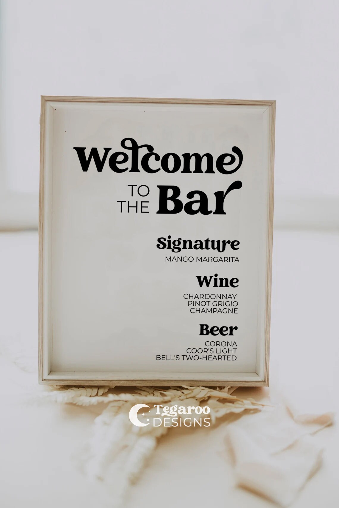 Welcome to the Bar Sign Wedding Signage Drink Sign Open | Etsy