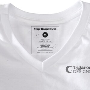 Editable Retro Tagless Label | Shirt Clothing Label | Editable Tag ...