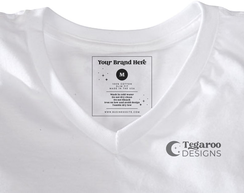 Editable Retro Tagless Label Shirt Clothing Label Editable - Etsy