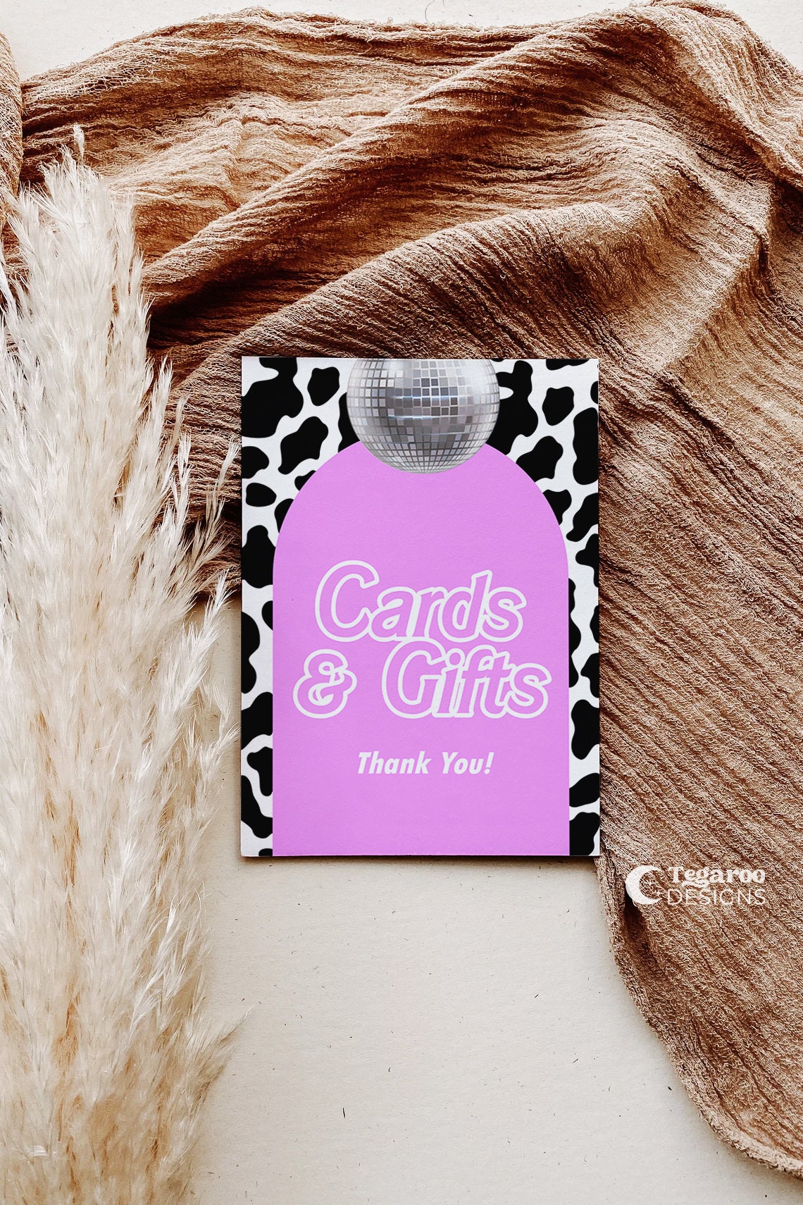 Pink Disco Cowgirl Party Signs | Let's Go Girls | Space Cowgirl ...