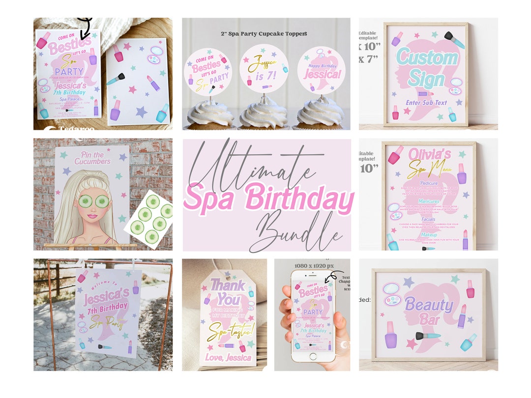 Dolly Doll Spa Birthday Bundle | Sleep Over | Slumber Party | Makeup ...