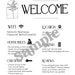 Boho Modern Minimalist Airbnb VRBO Vacation Welcome Sign | Ocean Beach ...