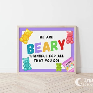 24 Employee Teacher Appreciation Sign Bundle 10 X 8 | Candy Gifts ...